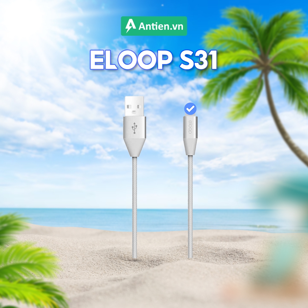 Cáp sạc Eloop S31 dài 1m2 chuẩn MF.I - Chính Hãng | Shopee Việt Nam