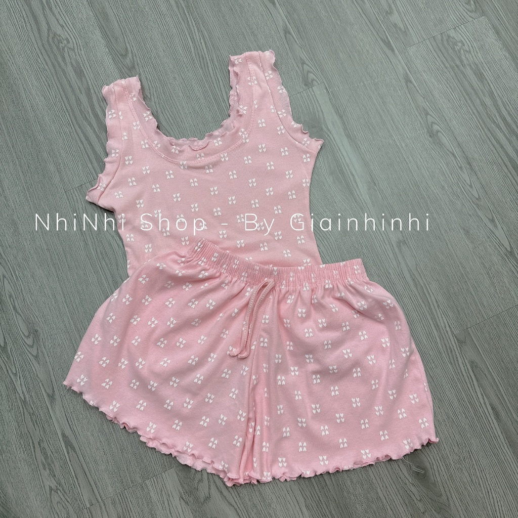 Sét đồ ngủ in hình áo ba lỗ sexxy thun co giãn, Bộ ngủ viền bèo BN0086 - NhiNhi Shop | Shopee ...