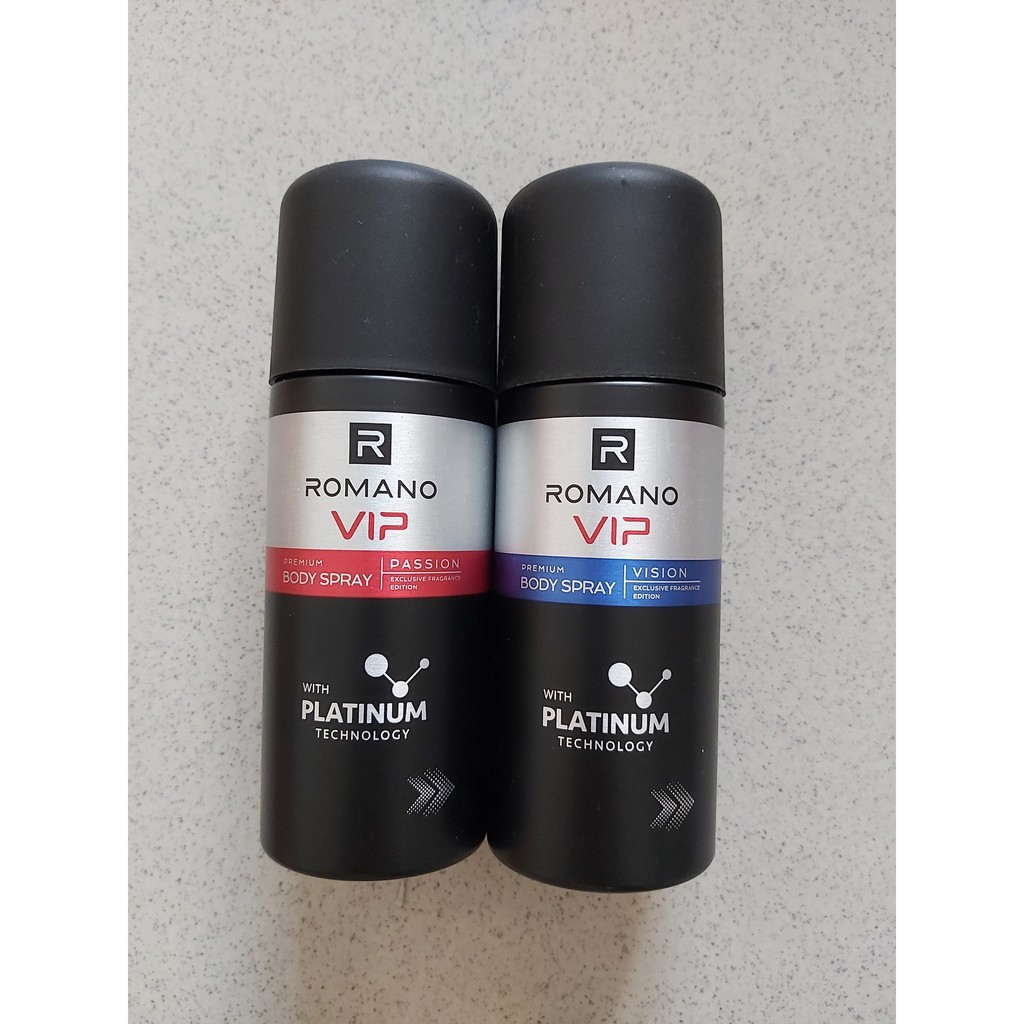 Xịt khử mùi toàn thân Romano VIP Passion 150ml | Shopee Việt Nam