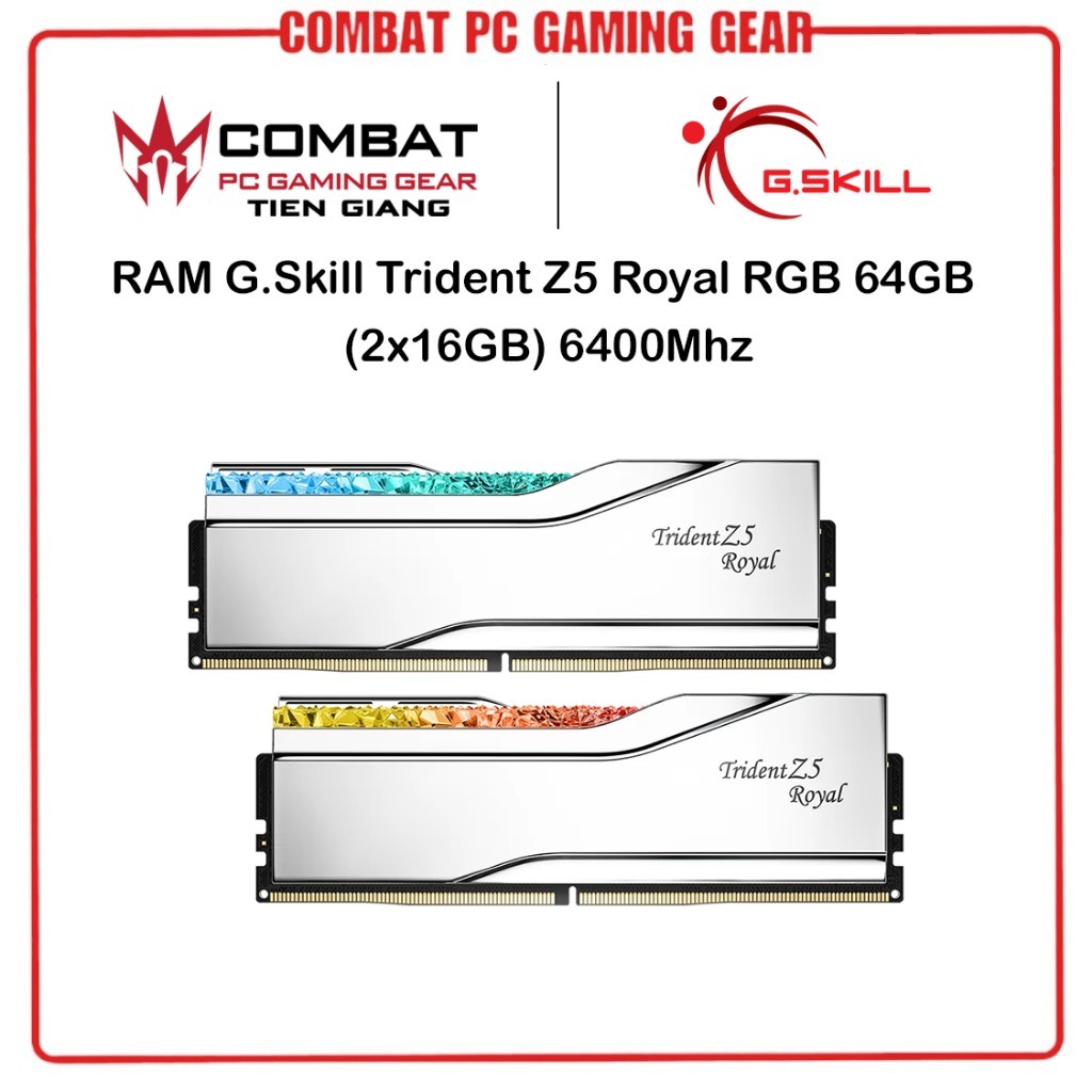 Ram Máy Tính GSKILL Trident Z5 Royal RGB DDR5 32GB (2x16G) 64GB (2x32G ...