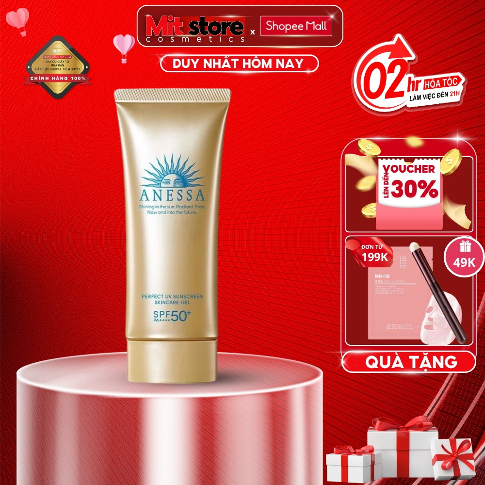 Kem chống nắng Anessa Perfect UV Sunscreen Skincare SPF50+ PA++++ dạng Gel 90g | Shopee Việt Nam