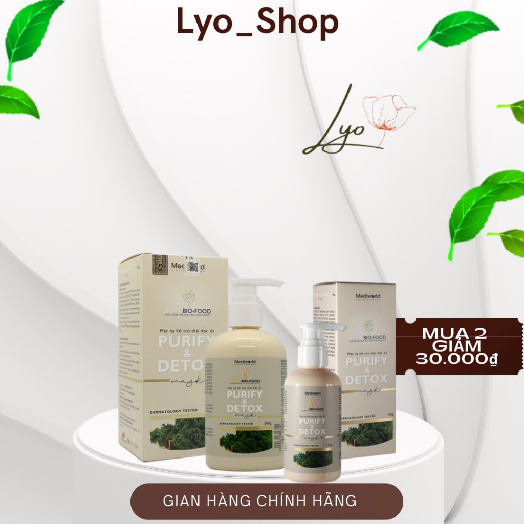 Mặt nạ thải độc bio Purify & Detox Mask Mediworld - LYO | Shopee Việt Nam