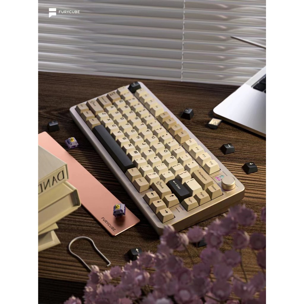 Bàn phím cơ Furycube F75 - Khung nhôm CNC núm xoay cao cấp 3 chế độ kết ...