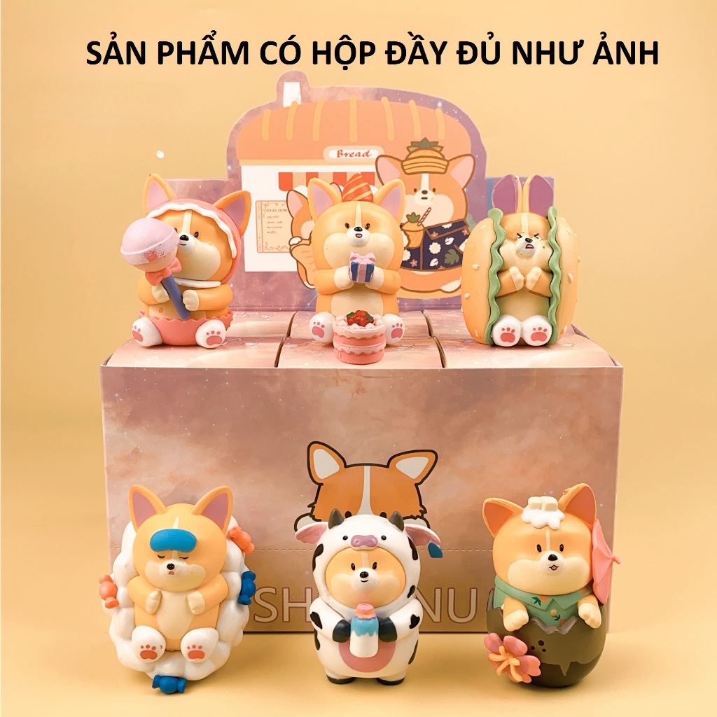 Đồ chơi mô hình Corgi đáng yêu Corgi bò sữa mô hình trang trí Corgi ...