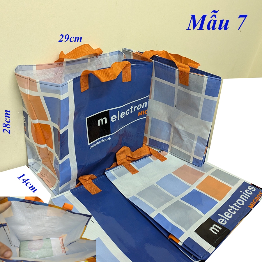 Túi đi chợ xếp gọn, nhẹ, chống thấm bằng bạt nhựa hay vải không dệt dầy ...