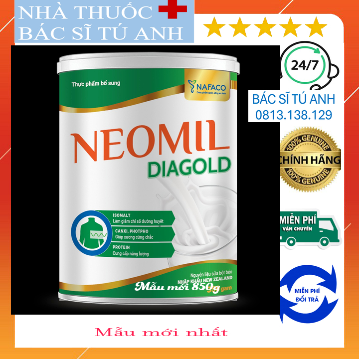 sữa Neomil Diabetes 350G -850g - DINH DƯỠNG CHO NGƯỜI BỆNH ĐÁI THÁO ...