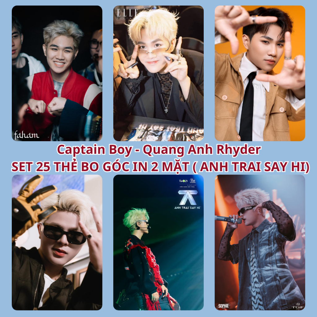 Captain Boy - Quang Anh Rhyder SET BO GÓC IN 2 MẶT ( ANH TRAI SAY HI ...