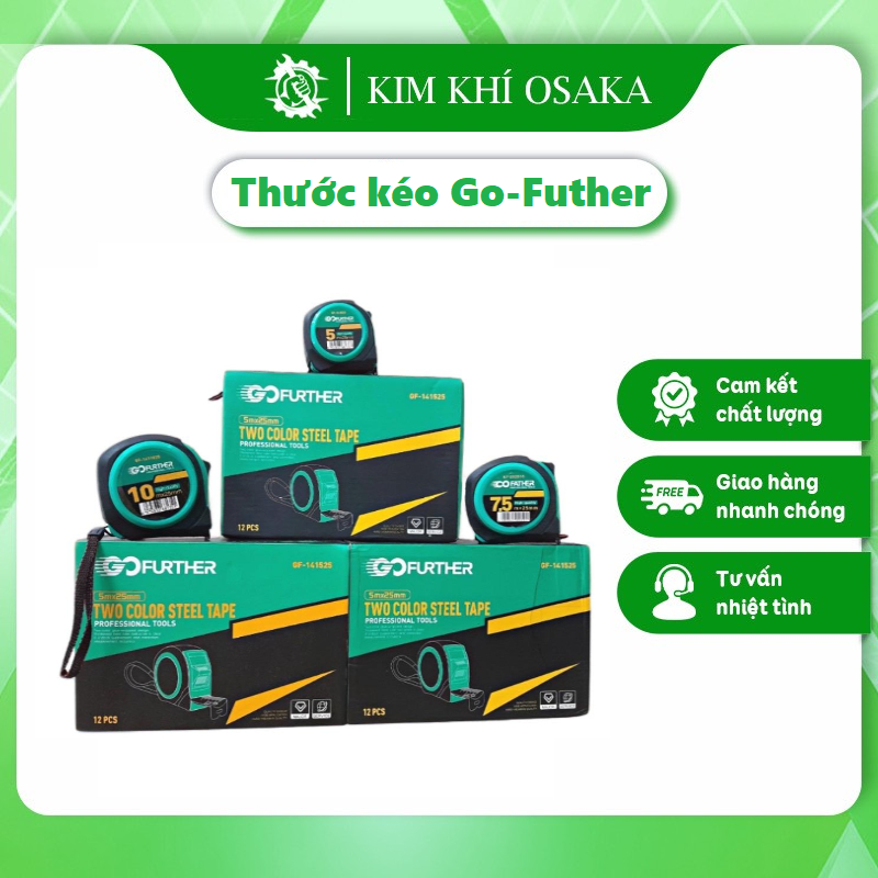 (Có Hóa Đơn) Thước Cuộn Go-Futher Chính Hãng 5m.7m.10m-Thước Kéo Bọc ...