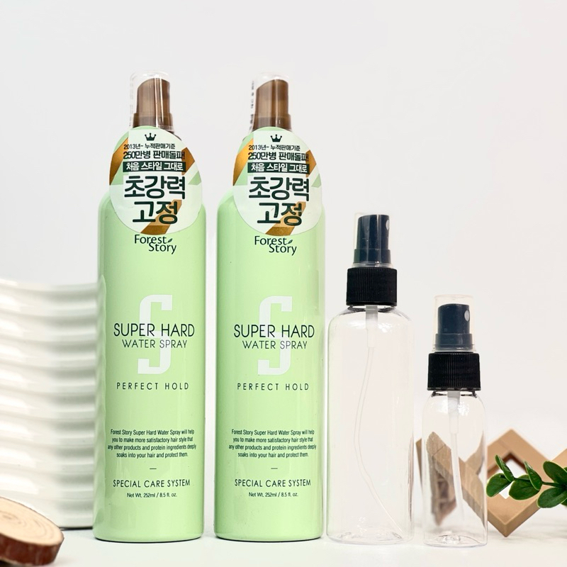 Xịt giữ nếp tóc FOREST STORY SUPER HARD WATER SPRAY 252ml | Shopee Việt Nam