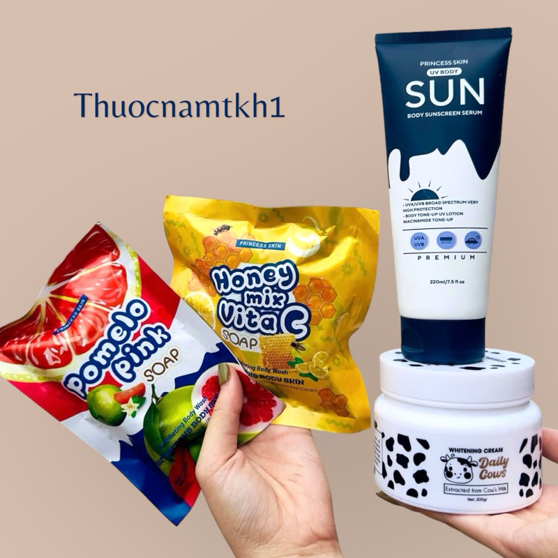 [ CÓ QUÀ ] SOAP BƯỞI KÍCH TRẮNG VÀ SOAP ONG KHỬ THÂM PRINCESS - KEM ...