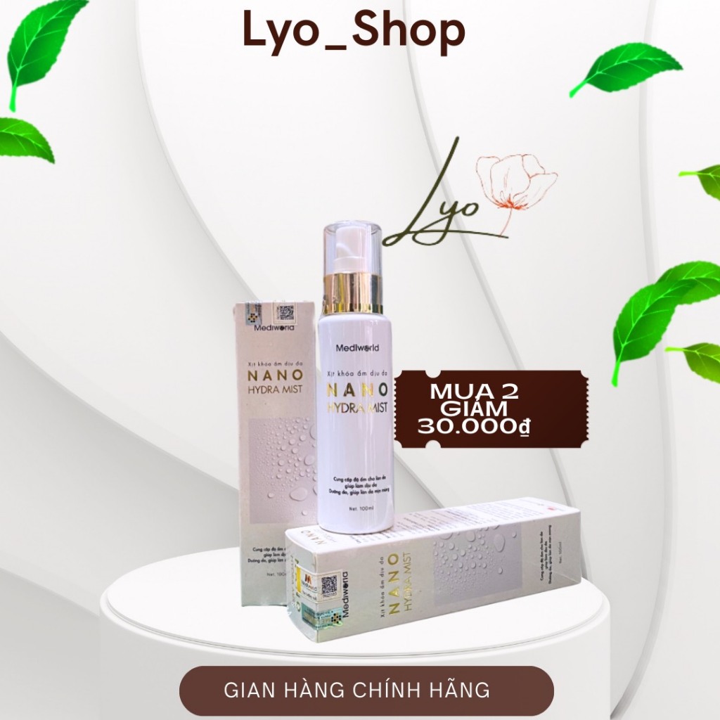 Xịt Cấp ẩm khóa ẩm dạng xịt Nano Hydra Mist - LYO | Shopee Việt Nam