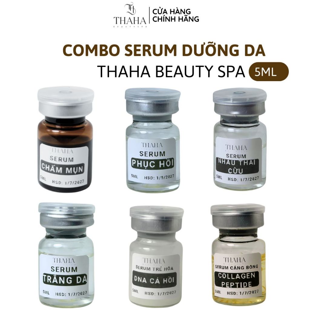 [CHÍNH HÃNG] Bộ Tinh chất dưỡng da ThaHa Beauty Spa, Serum chấm mụn ...
