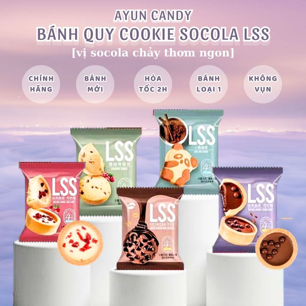 [TẶNG KÈM QUÀ] Bánh LSS, Bánh Quy Socola LSS, Bánh quy bơ phủ socola ...