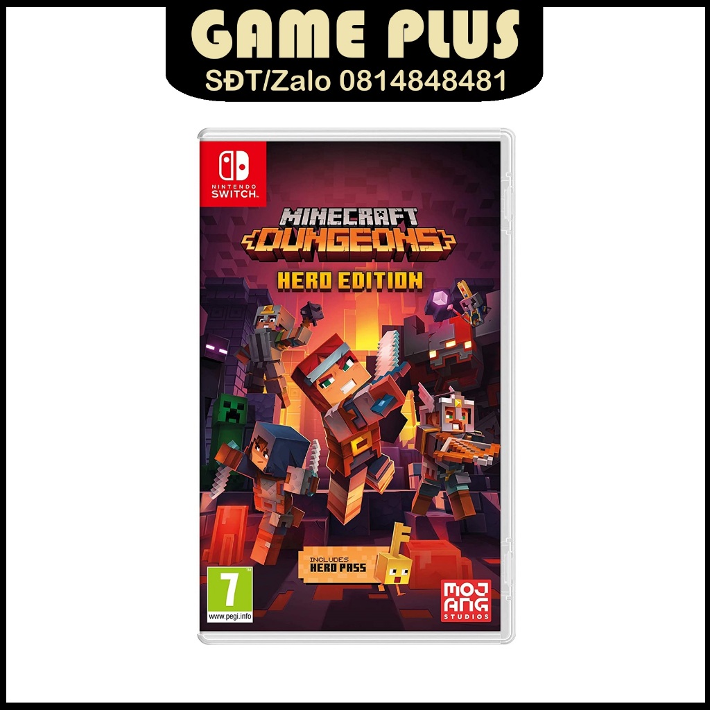 Băng Game 2ND Minecraft Dungeons Hero Edition cho máy Nintendo Switch ...