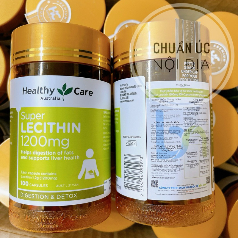 [Chính hãng Tem phụ] (2028) Mầm đậu nành Super Lecithin 1200mg Healthy ...