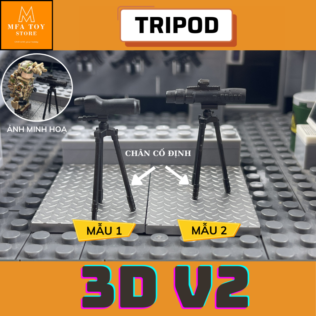 Đồ chơi lắp ráp swat army, mô hình lắp ghép quân sự -Trang bị in 3DV2 Tripod No.355 | Shopee ...