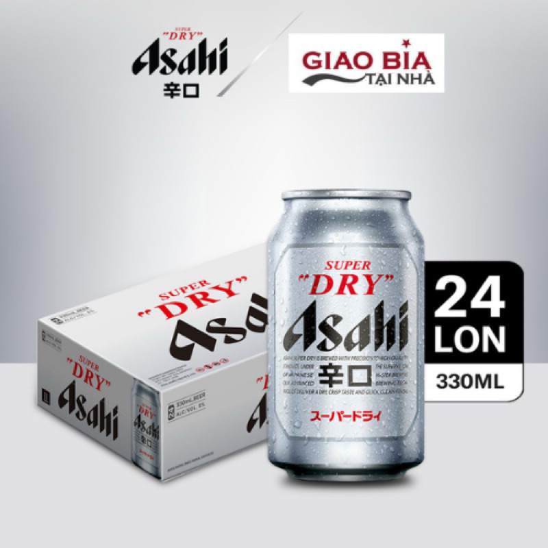Bia Asahi Super "DRY" thùng 24 lon 330ml | Shopee Việt Nam