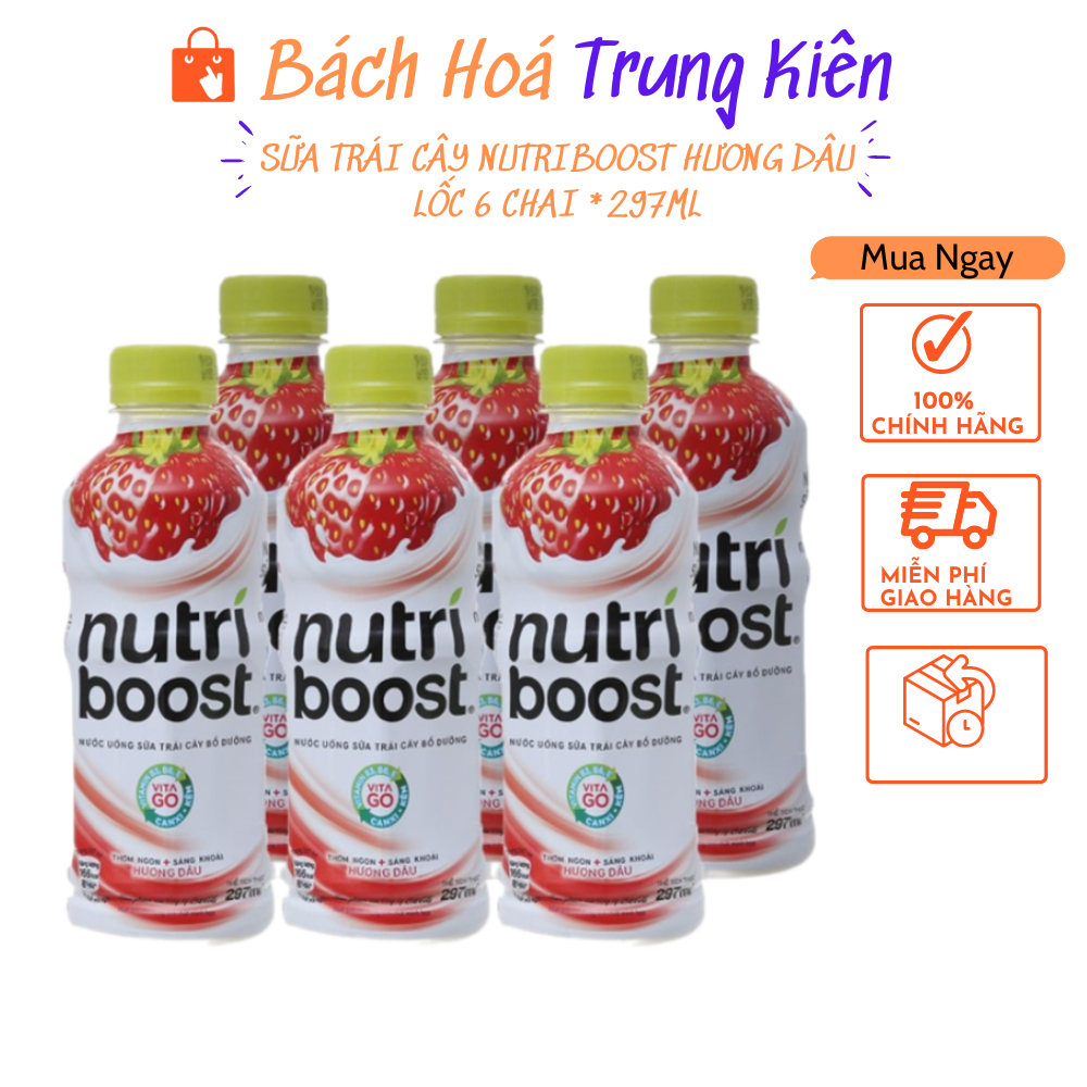 Nước ngọt Sữa Trái Cây NUTRIBOOST hương dâu - Bách Hoá Trung Kiên ...
