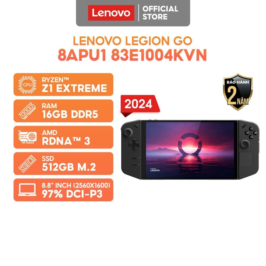 Máy tính mini chơi game Lenovo Legion Go 8APU1 83E1004KVN Ryzen™ Z1 ...