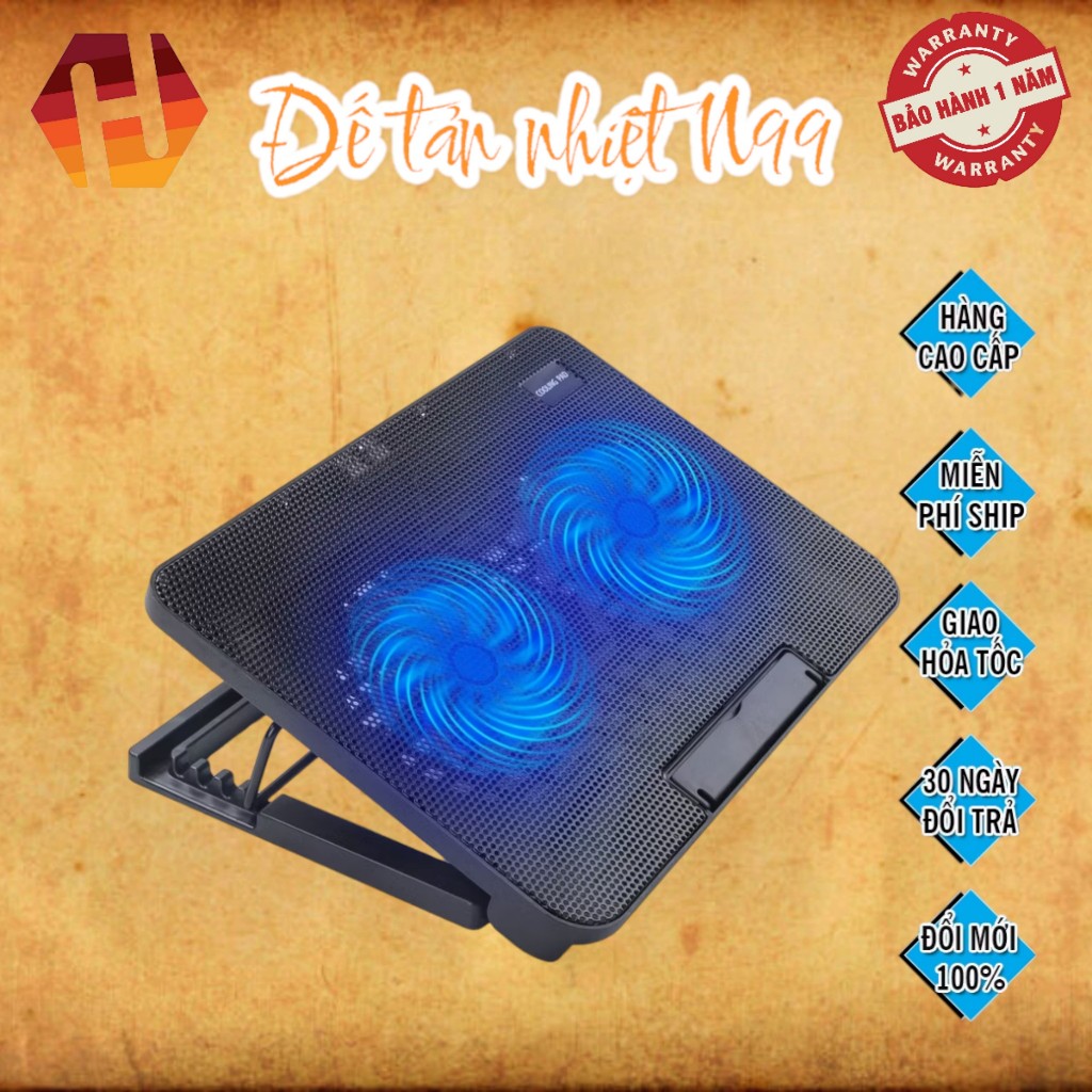Đế Tản Nhiệt Laptop Máy Tính Macbook N99 2 Fan Có Led - Điều Chỉnh Nâng ...