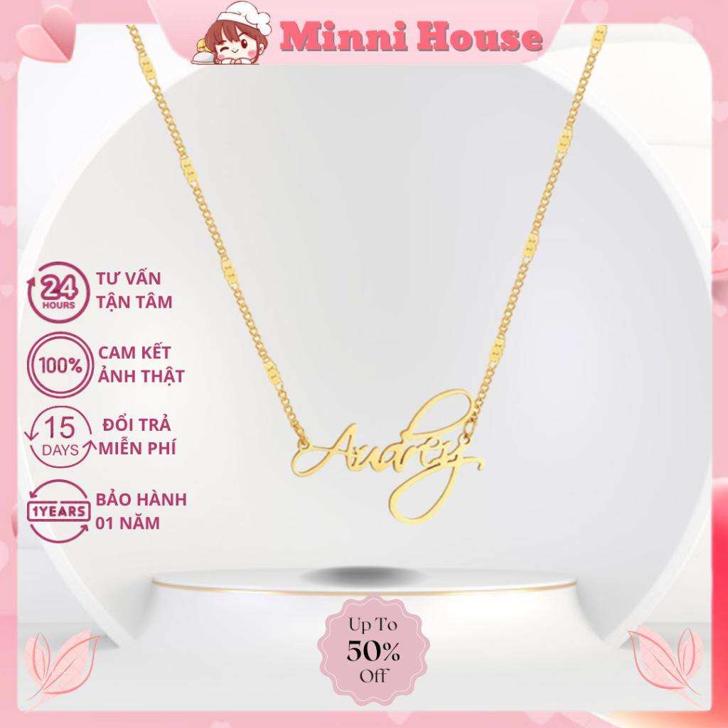 Dây chuyền nữ ANDRY cao cấp chất liệu titan không rỉ ( full box + túi ...