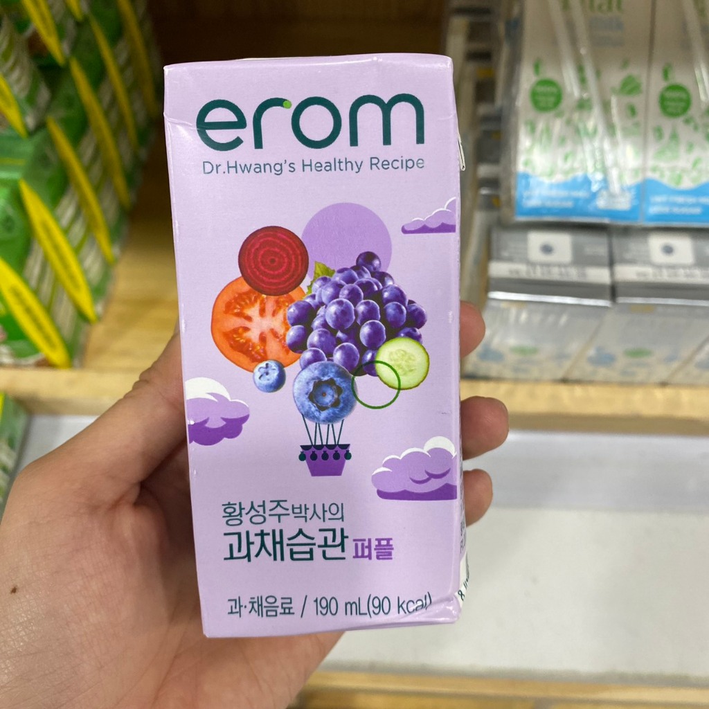 Nước Uống Rau Củ Quả Màu Tím Dr Hwang Hàn Quốc Hộp 190ML / 이롬글로벌) 황성주 ...