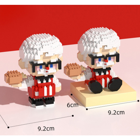 lego ông già KFC Lắp Ráp Mô Hình Thỏ Phi Hành Gia Andy And Ann Đèn Led ...