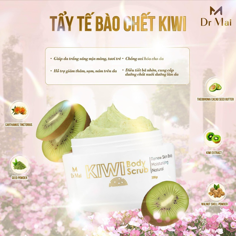 Tẩy da chết body kiwi, DR Mai | Shopee Việt Nam