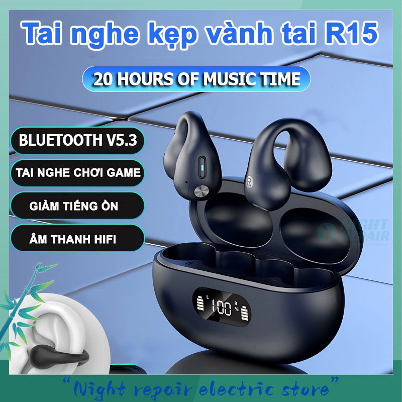 Tai Nghe Bluetooth Gameing TUNE R15, Bluetooth 5.3, Pin trâu, thiết kế ...