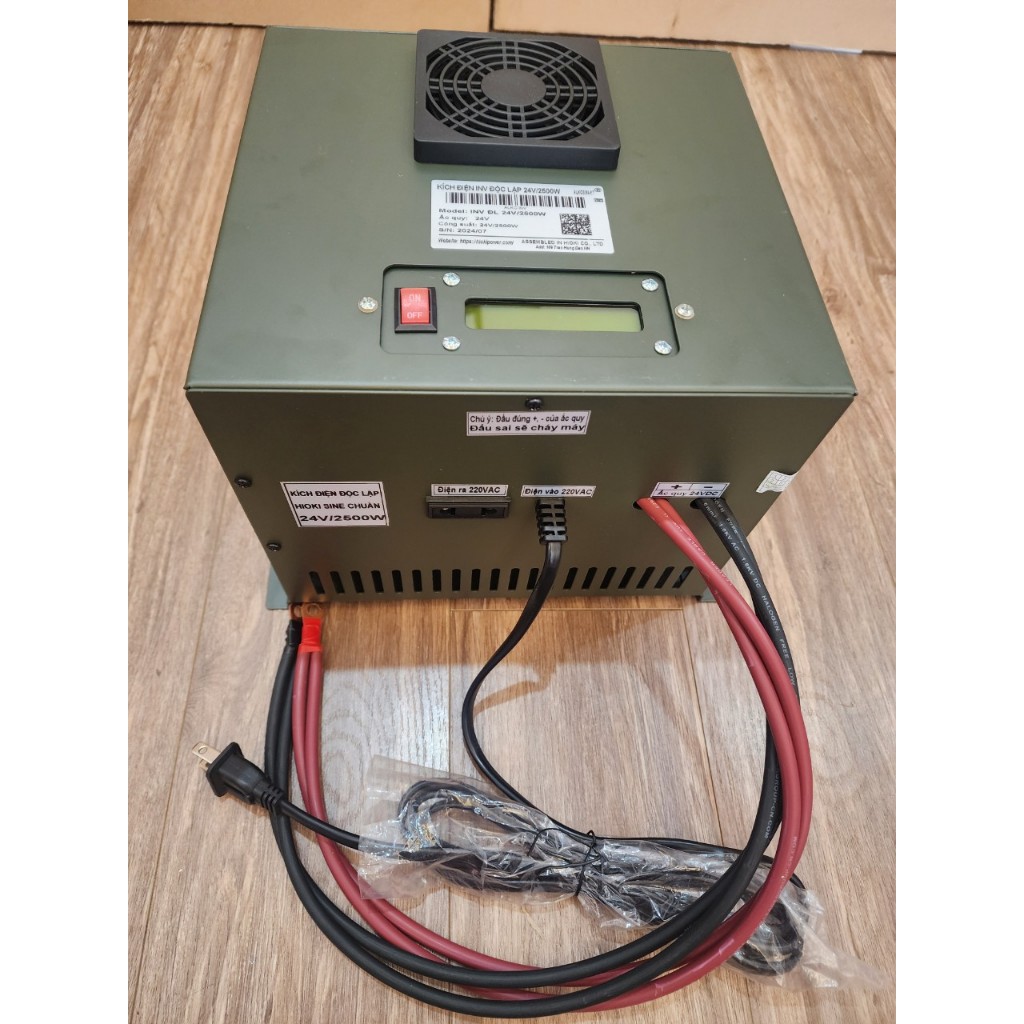 Kích điện Độc Lập Hioki Sin chuẩn 24V-2500W ( Không tích hợp sạc ắc quy ) | Shopee Việt Nam