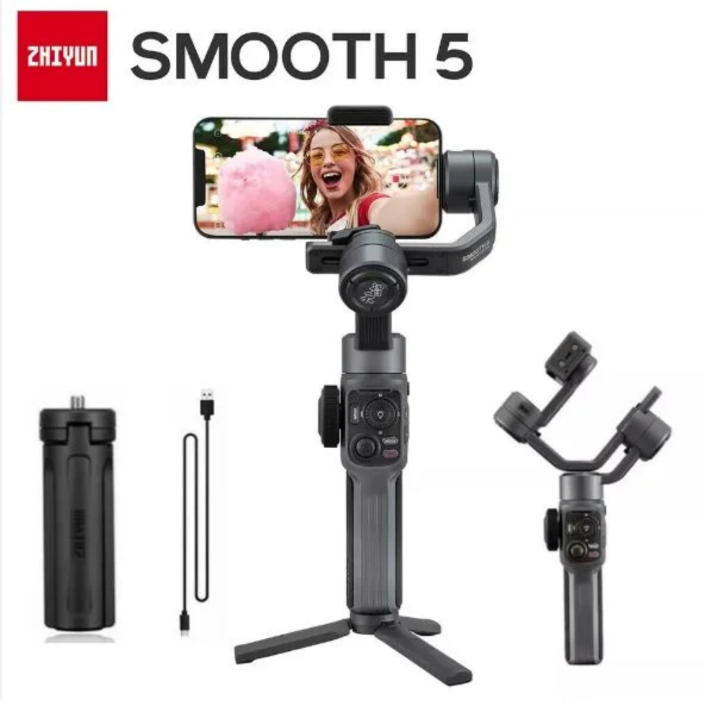 Gimbal chống rung ZHIYUN SMOOTH 5/5S Combo, Gậy quay video chống rung tốt hơn Gimbal smart xpro ...