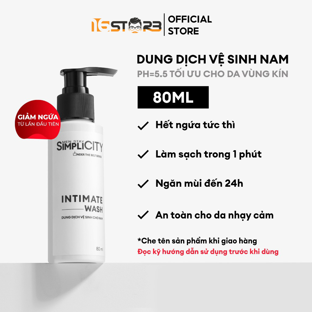 Dung dịch vệ sinh nam giới giảm ngứa làm sạch ngăn mùi hiệu quả Men ...