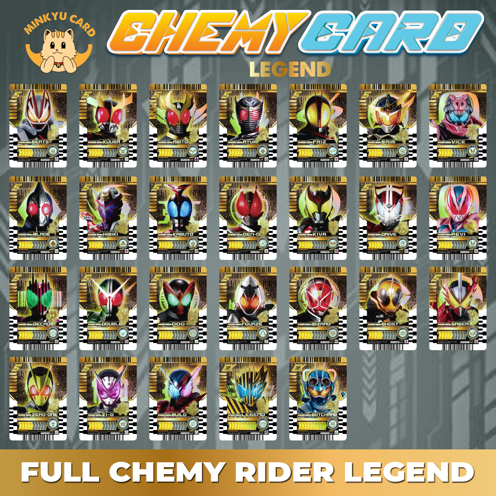 [CARD IN] Thẻ bài Kamen Rider Gotchard [Gotchard Chemy card] bộ COMBO ...