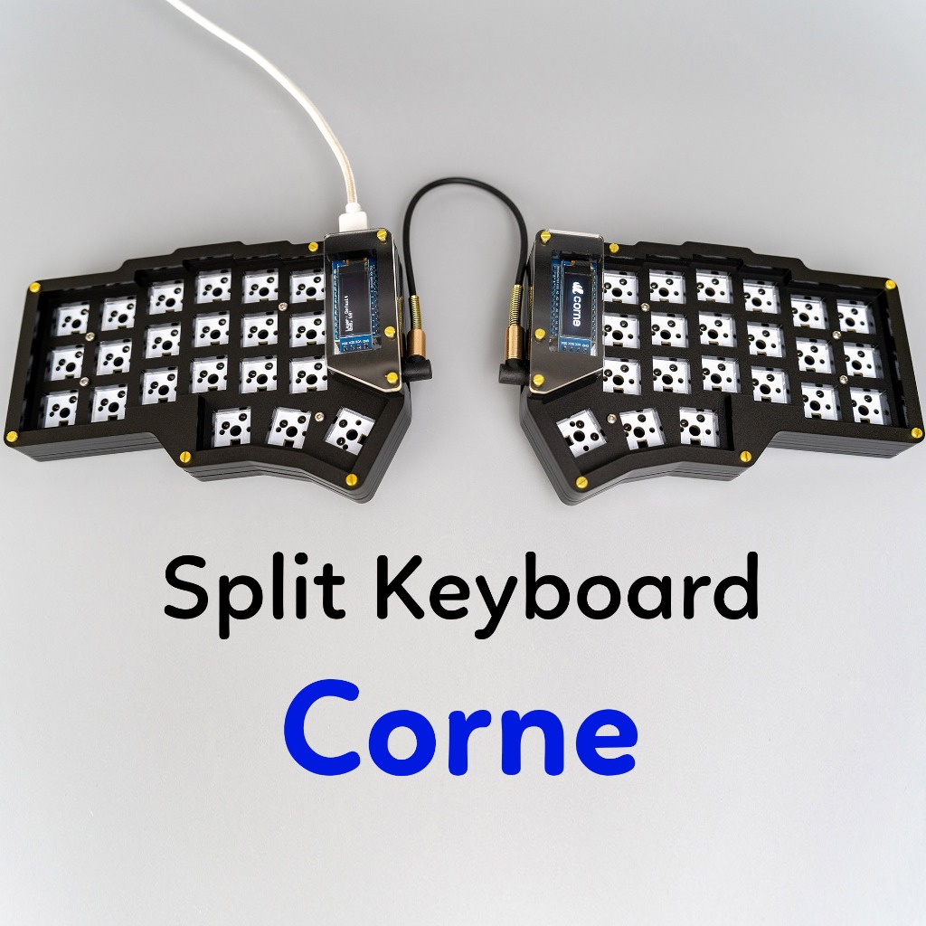 [Keyboard Kit] Bàn phím cơ Corne case mica (split, hotswap) | Shopee ...