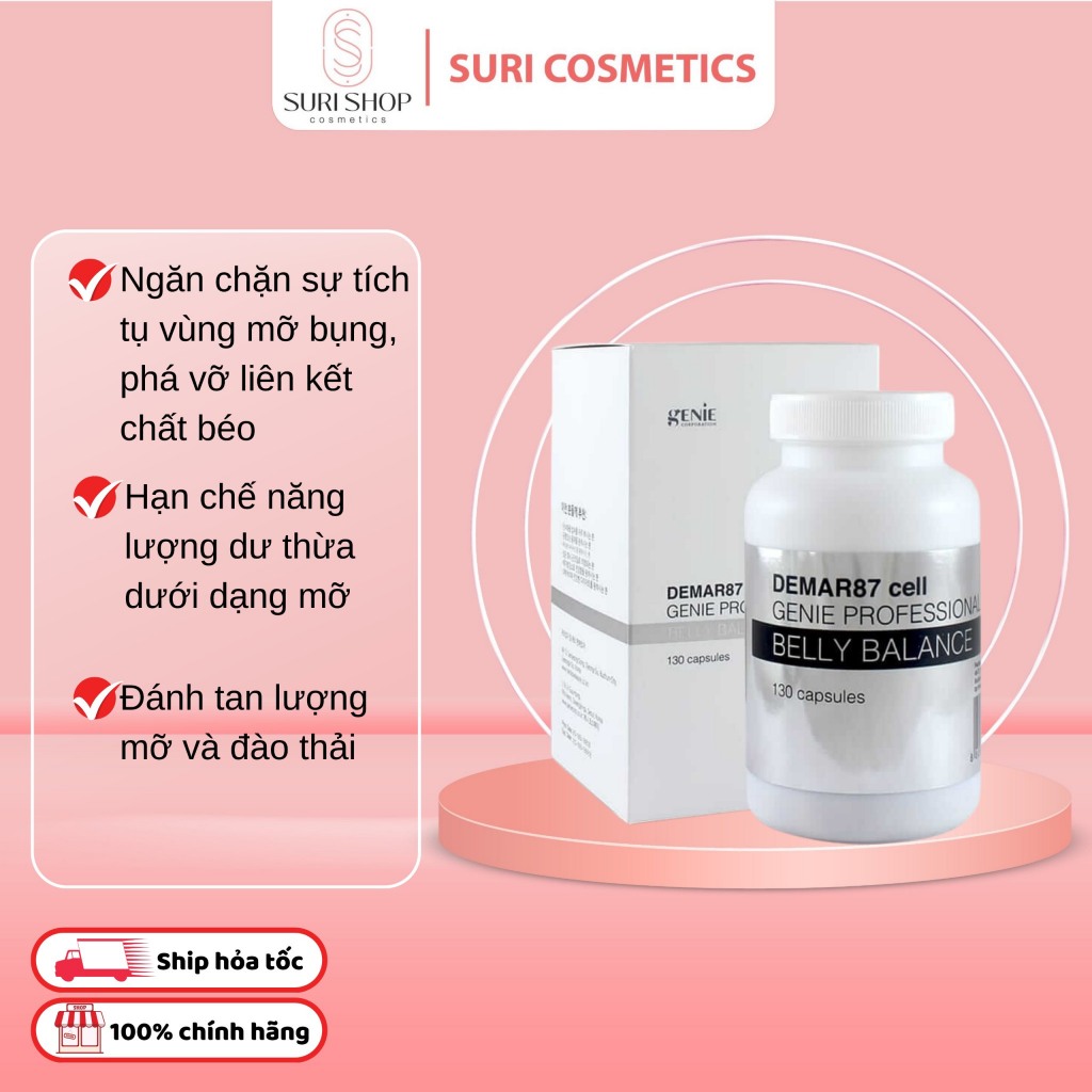 Viên Uống Tan Mỡ Bụng Genie Demar87 Cell Professional Belly Balance ...
