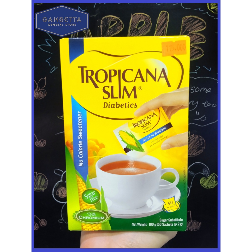 Tropicana Slim No Calorie Sweetener Diabetics 50 Sachets | Shopee Việt Nam
