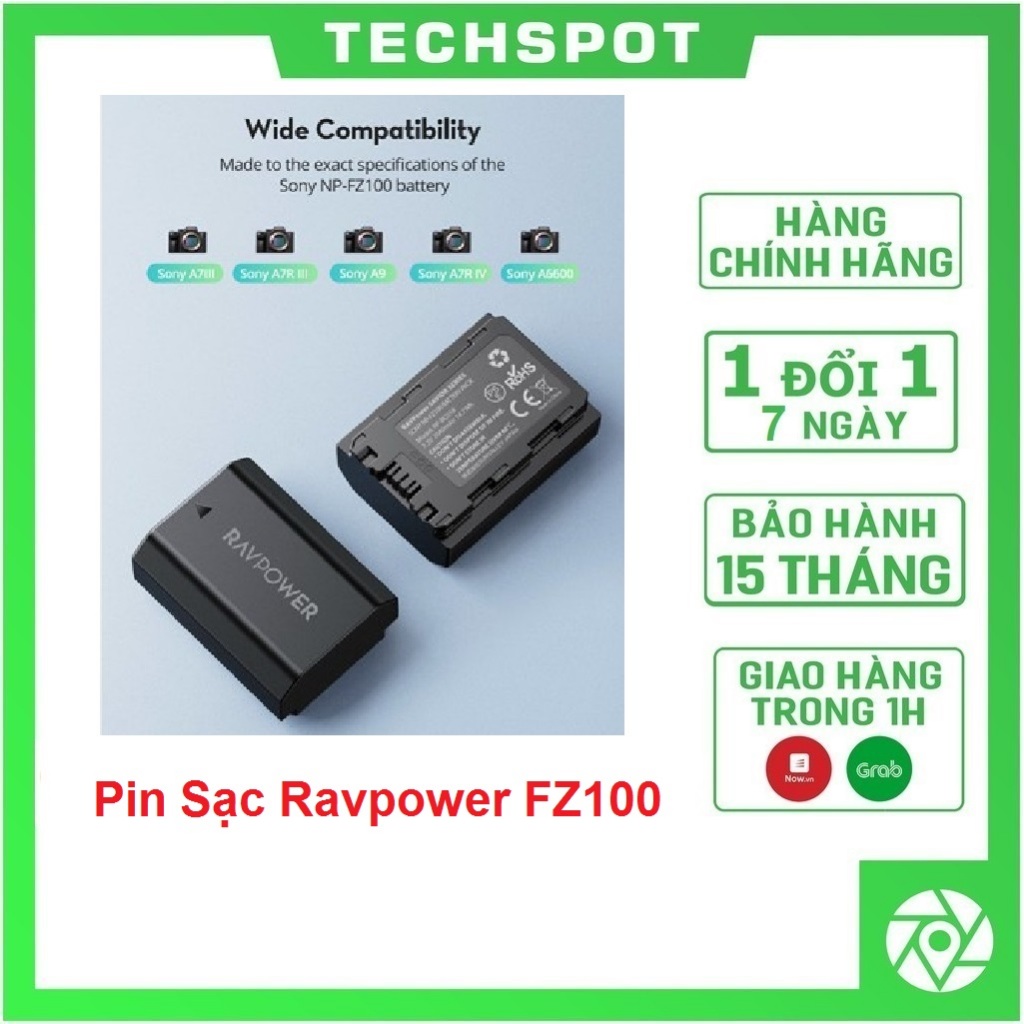 Bộ Pin Sạc Máy Ảnh Sony Ravpower NP-FZ100 | Hàng Chính Hãng | Bảo Hành ...