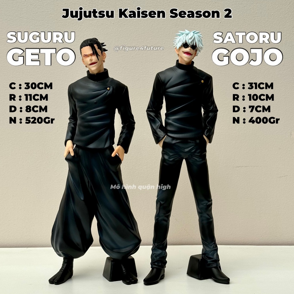 (Sắn - F1 - 31CM) Mô hình nhân vật Satoru Gojo cao 31cm - Mô hình Geto ...