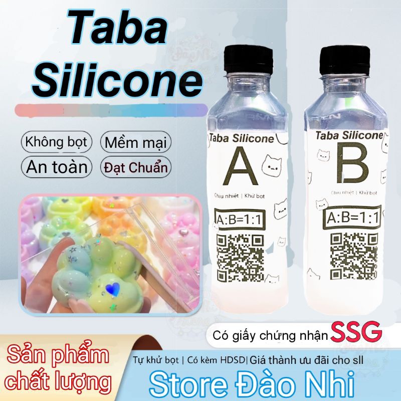 [Taba Silicone]Keo làm Squishy Taba bộ 2 nguyên vật liệu làm squishy ...