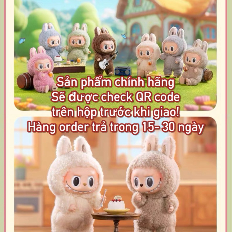[order+ sẵn] mô hình thú labubu exciting macaron the monsters chính ...