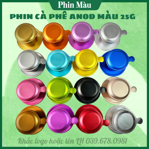Phin nhôm pha cà phê đủ màu_phin cafe màu khắc tên hoặc logo theo yêu ...