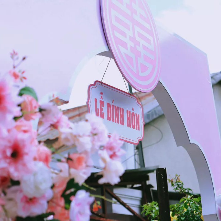 Bảng lễ 30x60 cm - treo cổng đám cưới, đám hỏi, tiệc báo hỷ (Decal bồi ...