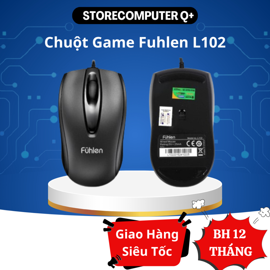 Chuột Game Fuhlen L102 Có Dây, Không Dây Siêu Bền Lắp Quán Game Được ...