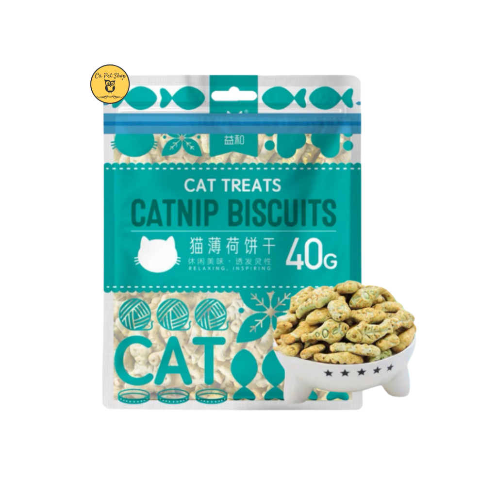 Bánh Cá Biscuits Catnip Giảm Búi Lông Viêm Răng Hôi Miệng Cho Mèo,Bánh ...