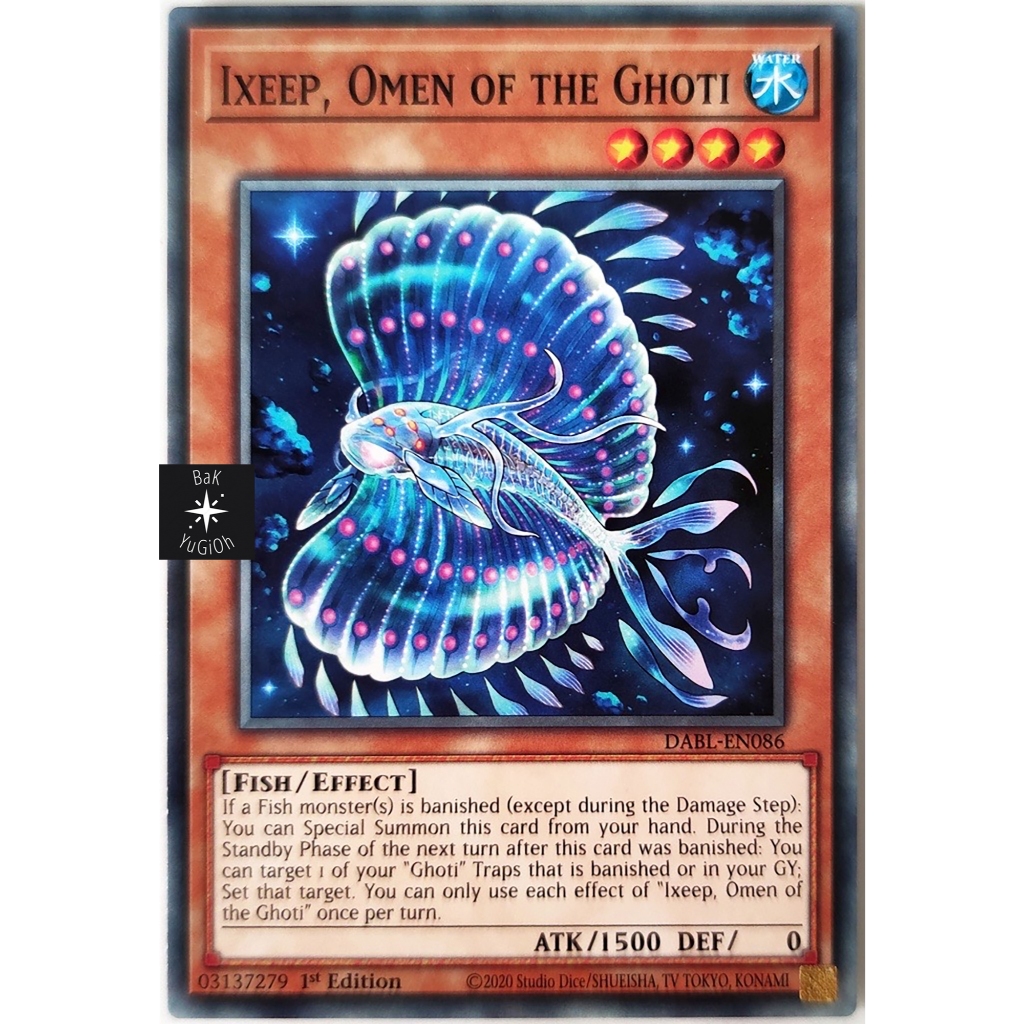 [BaK Yu-Gi-Oh!] [Thẻ Bài Chính Hãng] Ixeep, Omen of the Ghoti |EN+AE| Rare / Common | Shopee ...