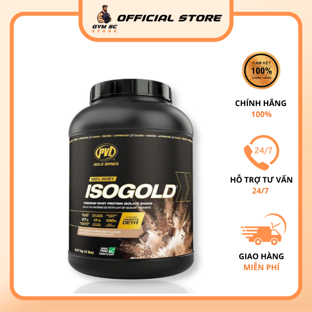 Sữa tăng cơ PVL ISO Gold Premium Isolate 100% Whey Protein Powder with ...