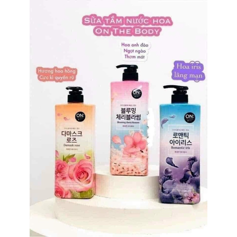 Sữa Tắm Trắng Da ON THE BODY Perfume Sweet Love Body Wash 900G CHUẨN ...