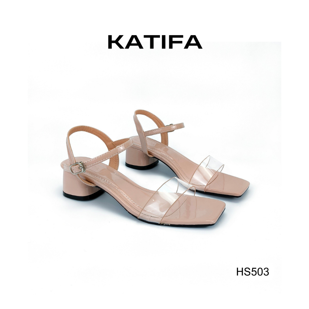 Giày cao gót nữ KATIFA sandal quai bản 5p HS503 đi học, du lịch - BH 1 ...