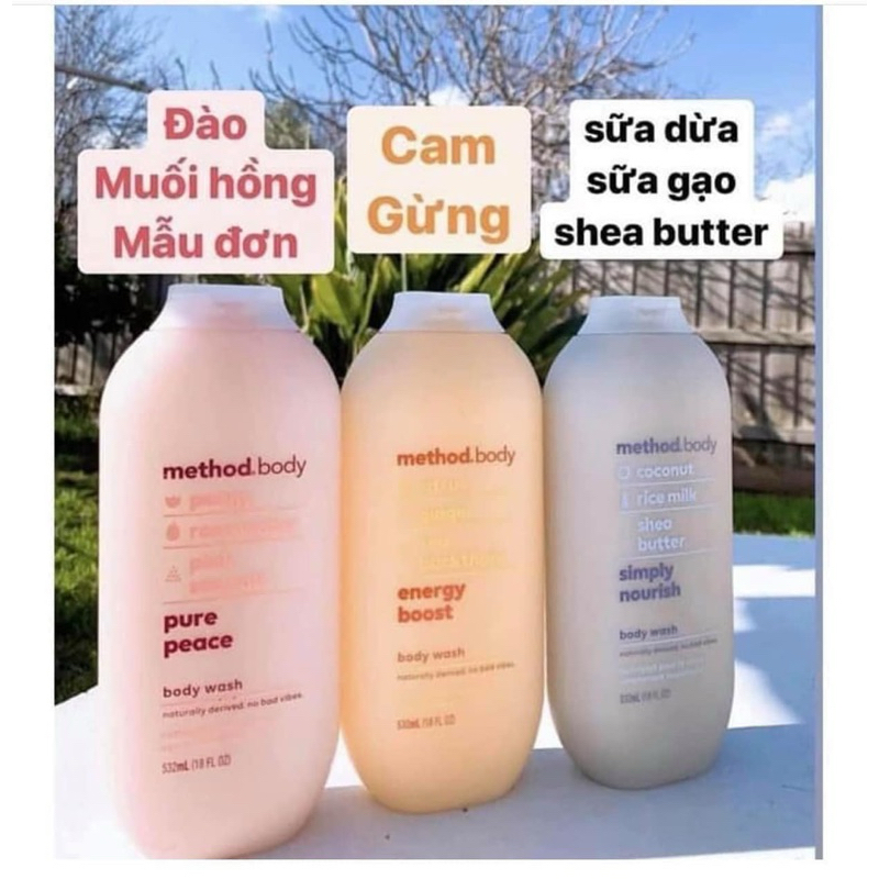 sữa tắm method body 532ml | Shopee Việt Nam