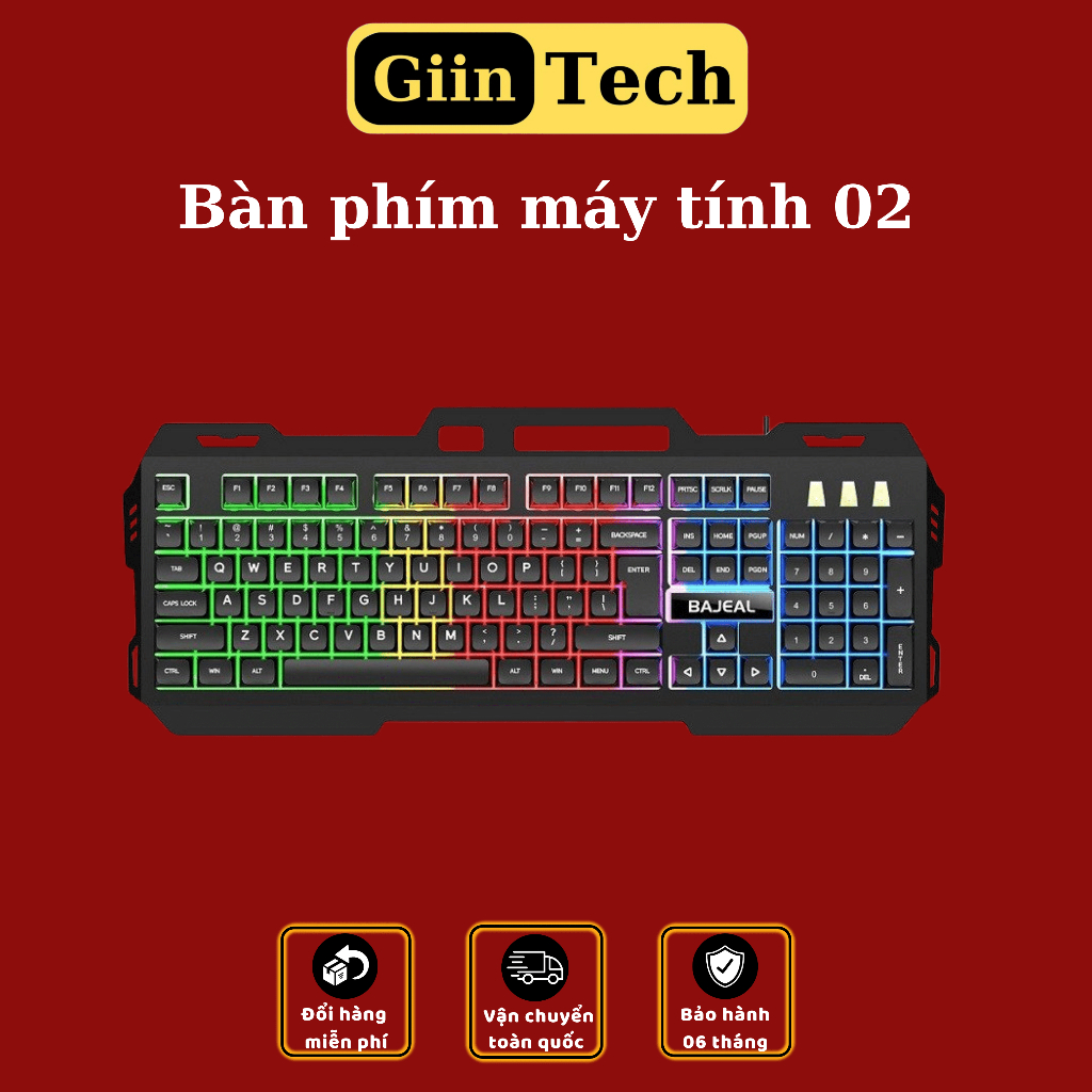Bàn Phím Gaming Led Giả Cơ Cao Cấp-Khung Kim Loại Sang Trọng Chắc Chắn ...